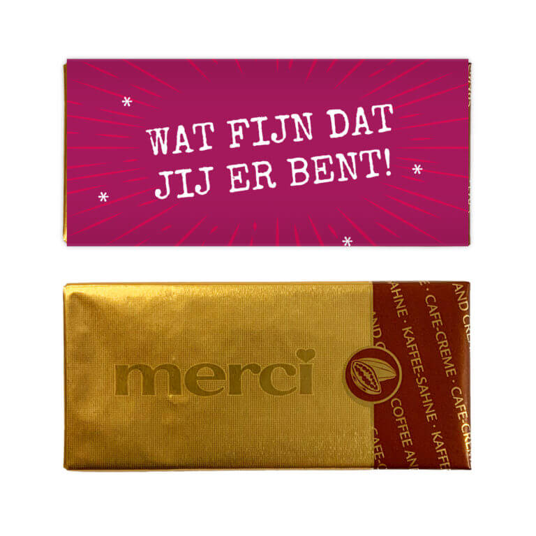Mercikes chocolade bedankjes bestellen - 123Bedankt