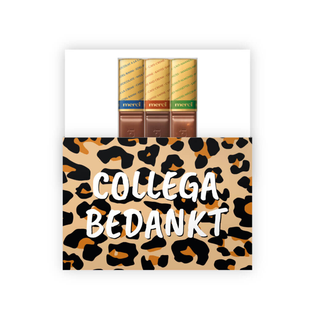 Chocolade bedankjes voor afscheid collega's - 123Bedankt