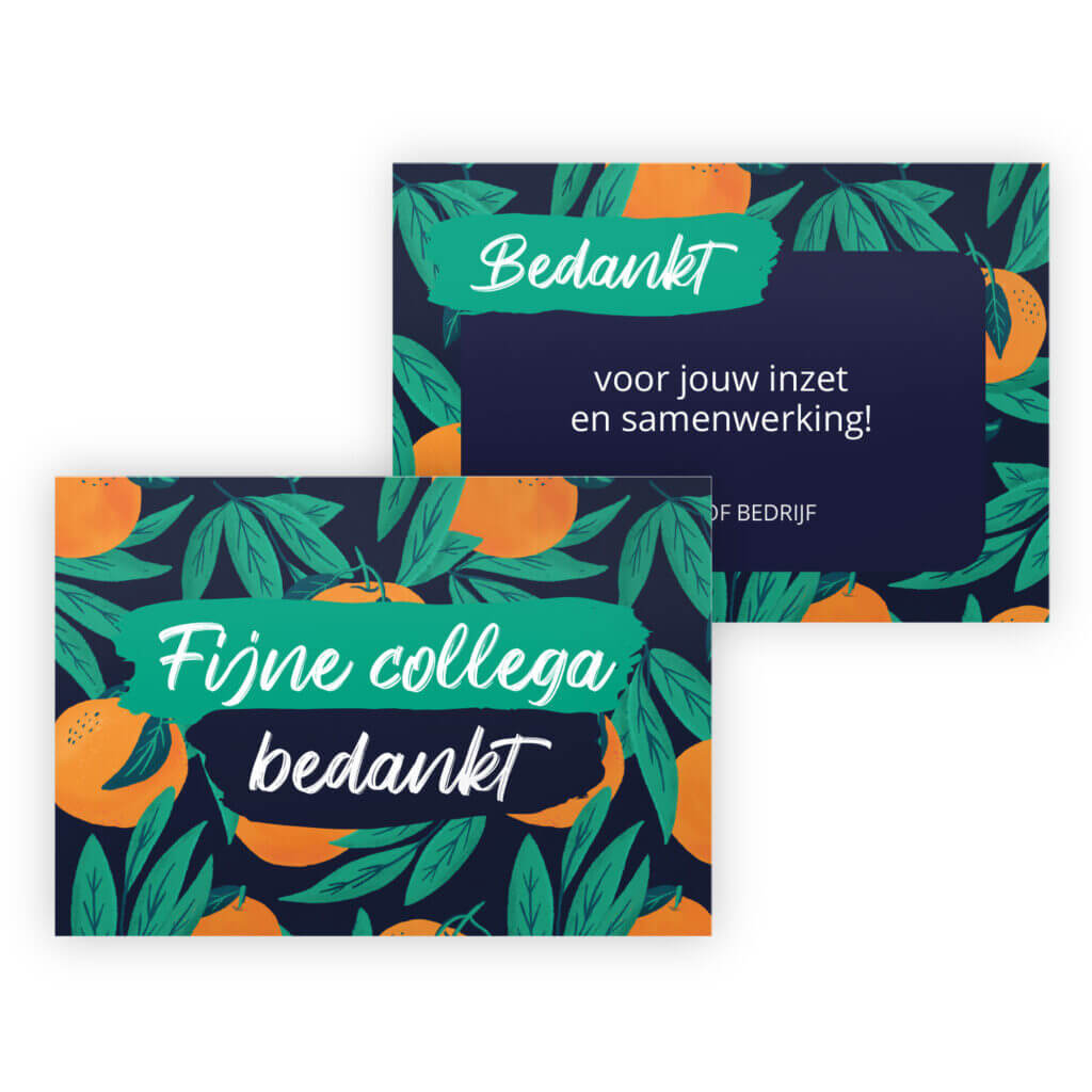 Bedankt collega! Attentie met 3 Merci chocolaatjes | 123Bedankt