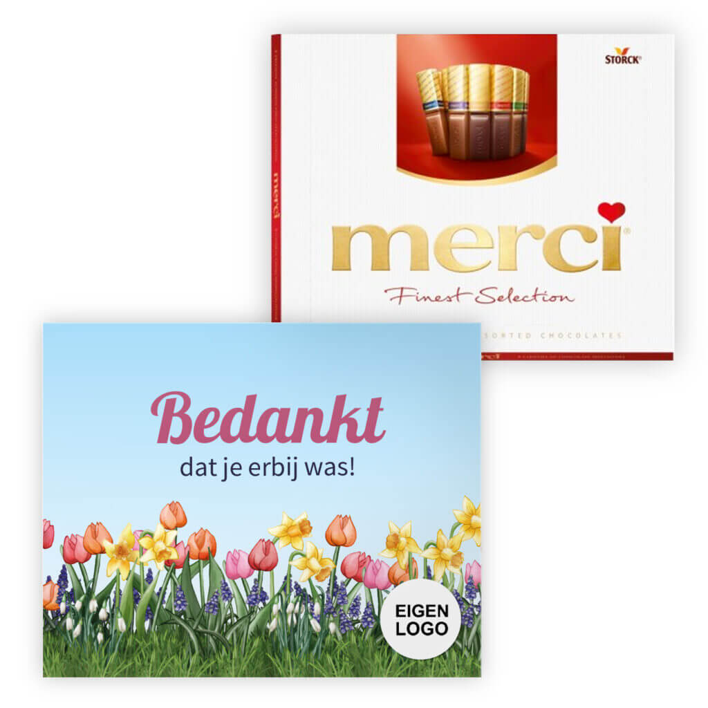 Bedankt dat je erbij was. Bedankjes met Merci | 123Bedankt.nl