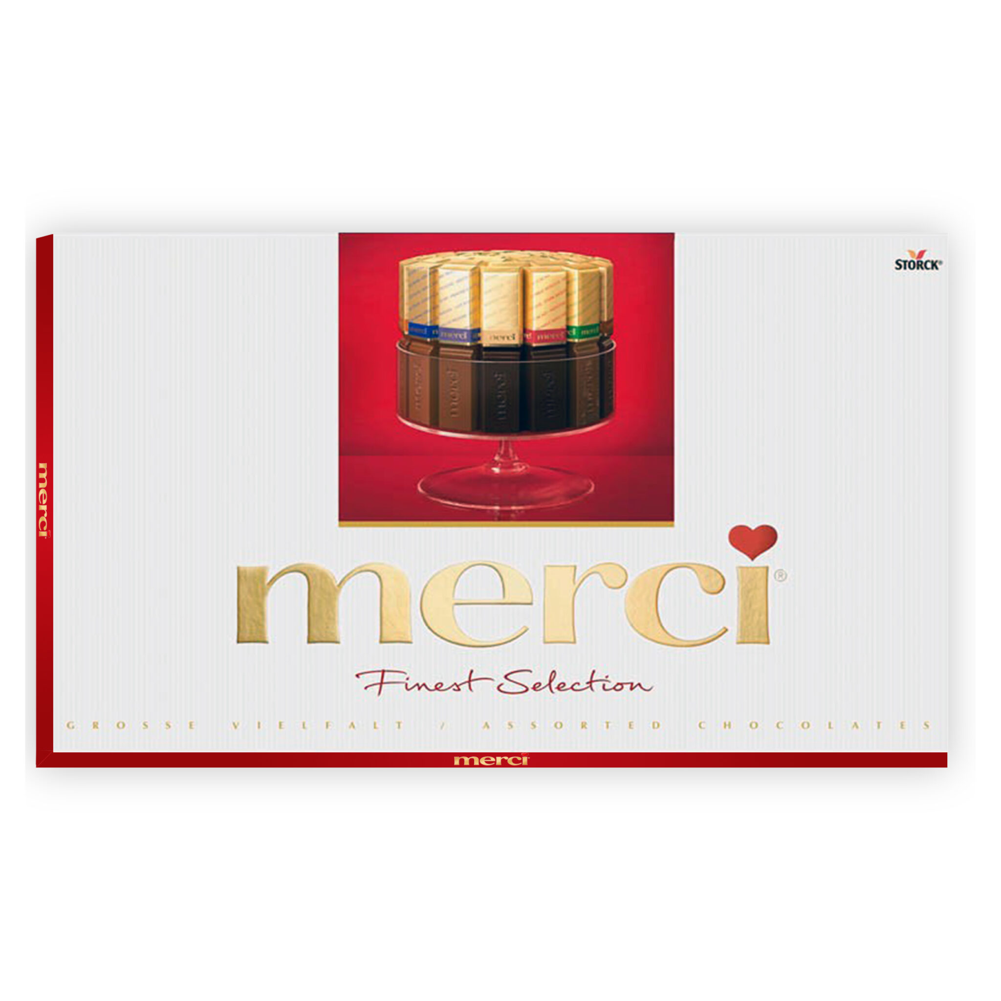Merci chocolade (400 gram) met zomerse Thank You-kaart | 123Bedankt.nl