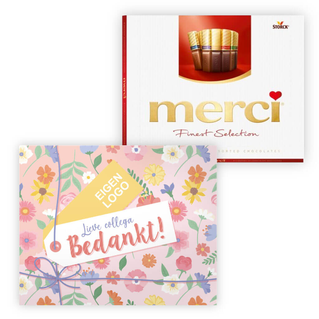 Bedank je lieve collega's met Merci | 123Bedankt.nl