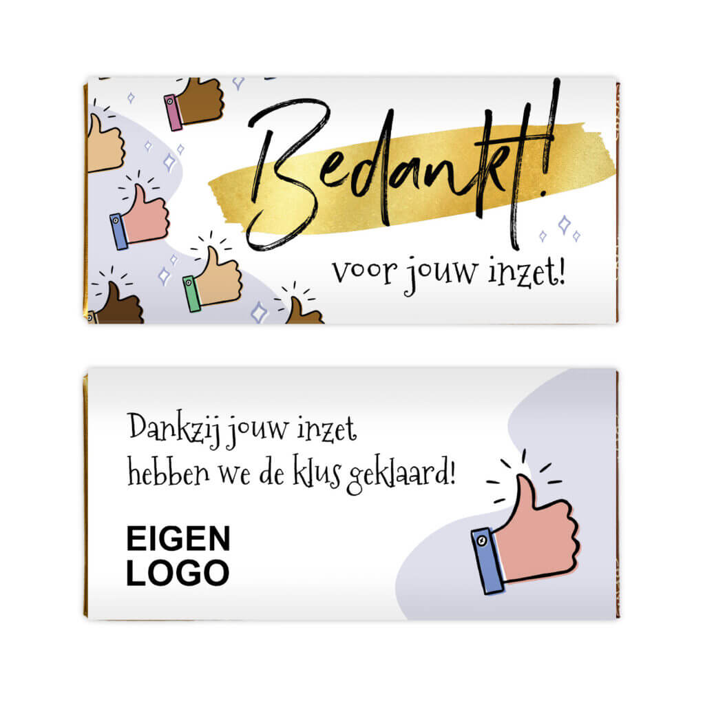 Merci chocolade bedankjes - Mini reep
