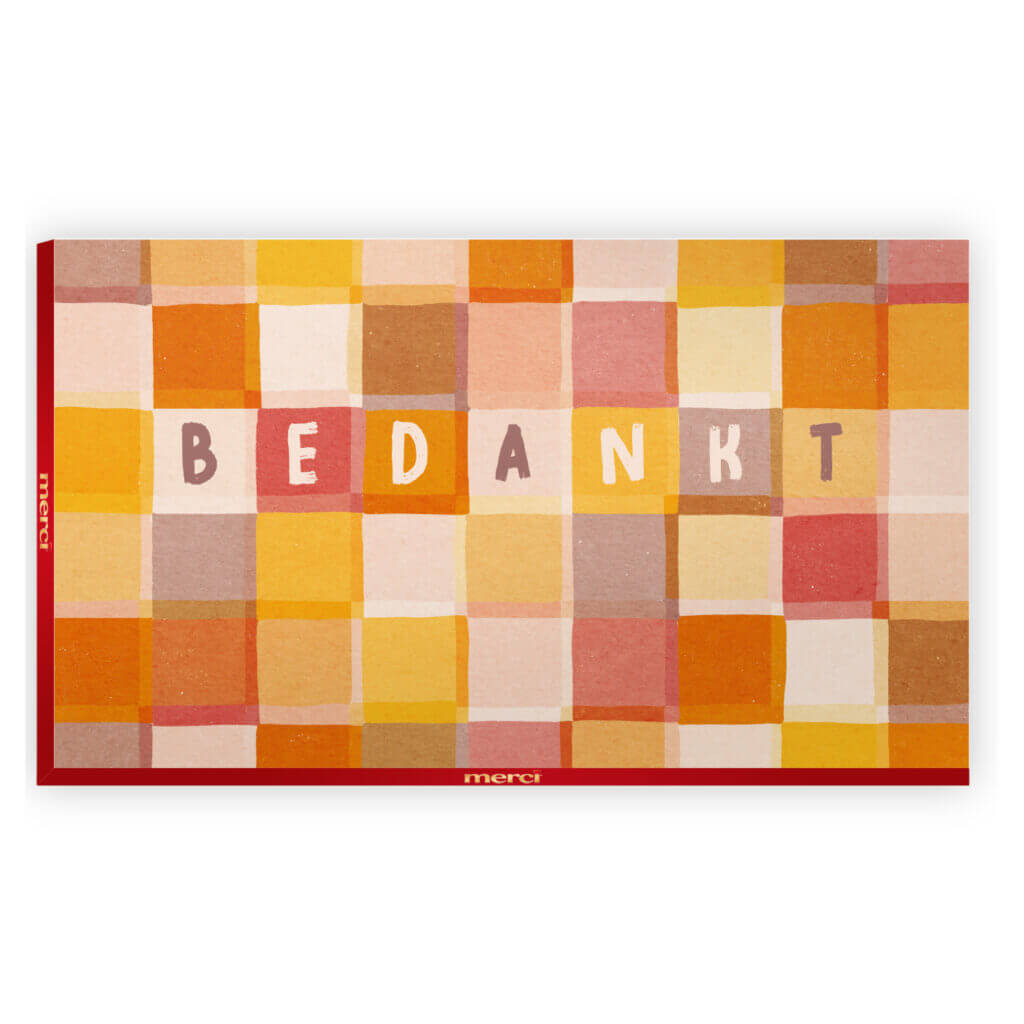 Grote Merci bedankjes met abstracte kaart | 123Bedankt