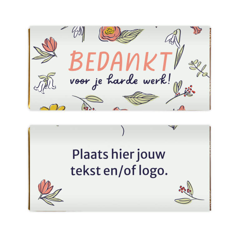 Klein Merci bedankje voor harde werkers | 123Bedankt.nl