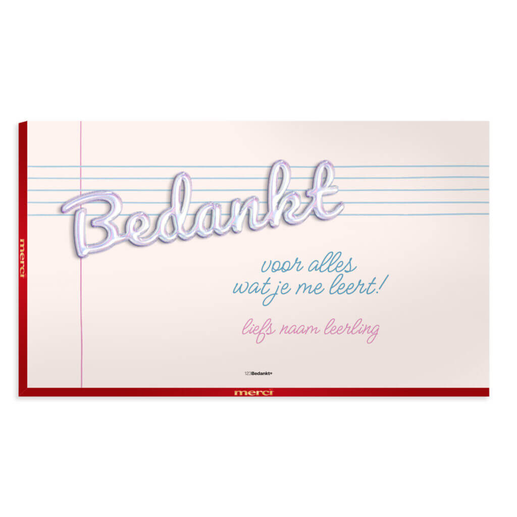 Bedankt MEESTER - 400 grams Merci | 123Bedankt.nl