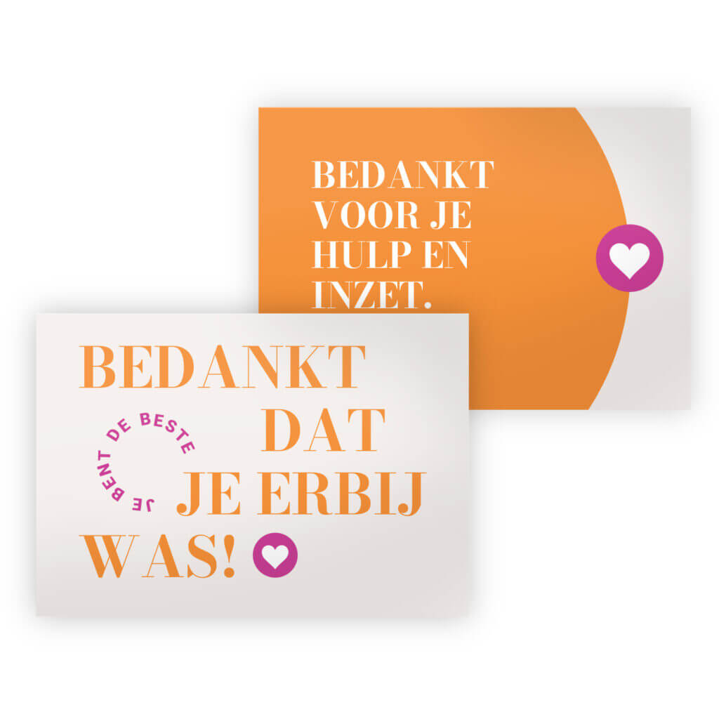 Bedankt dat je erbij was | Bedankje met Merci chocolade | 123Bedankt.nl